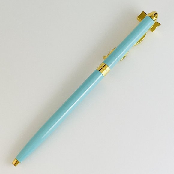Tiffany & Co. | Office | Tiffany Blue Purse Pen With Gold Bow Blue Ink ...